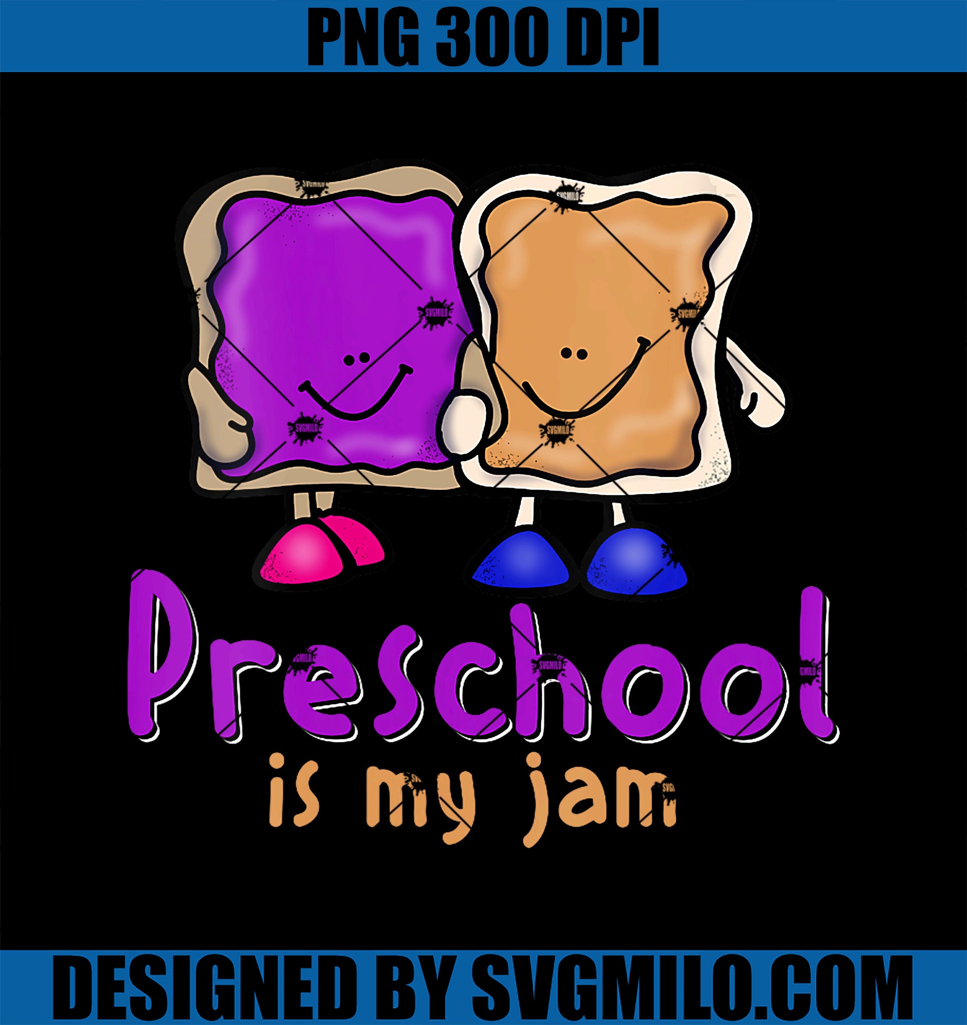 Preschool Is My Jam PNG, Funny Teacher Kindergarten Humor PNG
