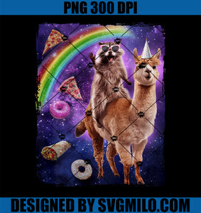 Raccoon Alpaca Galaxy Dank Meme PNG