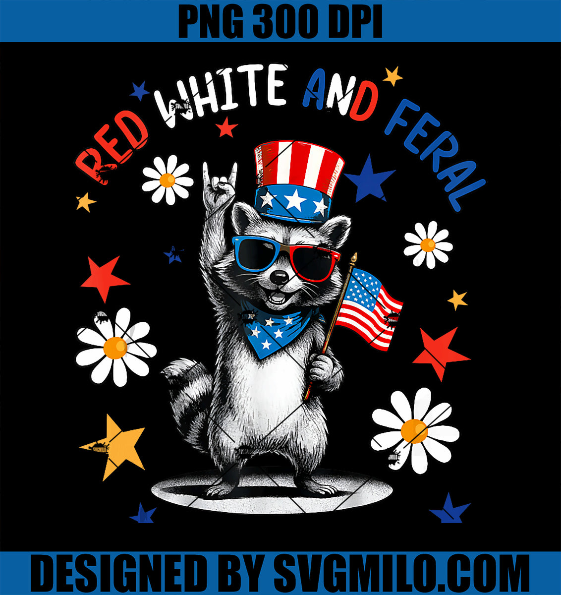RedWhiteAndFeralPNG_FunnyCuteRaccoon4thOfJulyPatrioticPNGcopy_1200x1200 ...