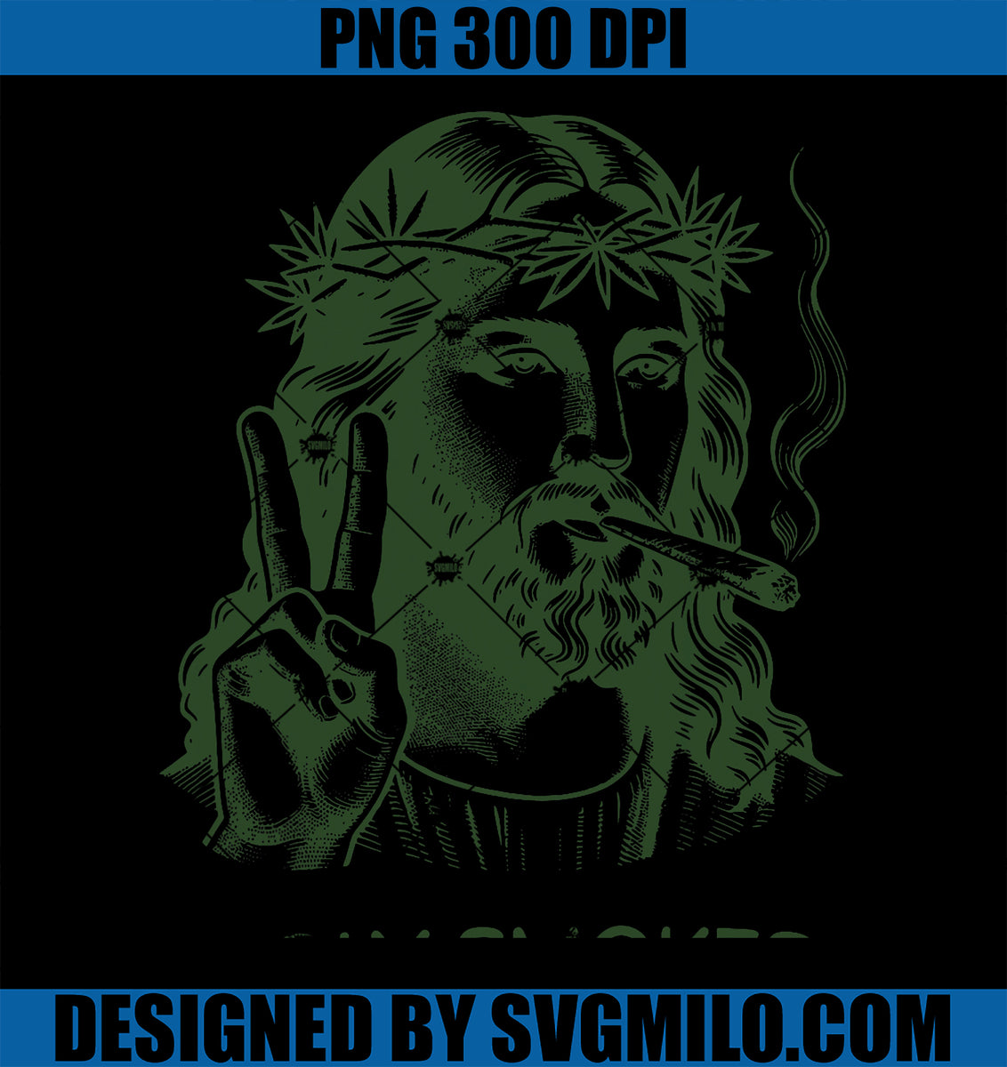 RetroHolySmokesPNG_JesusMarijuanaWeedCannabisStoner420PNGcopy_1200x1200 ...