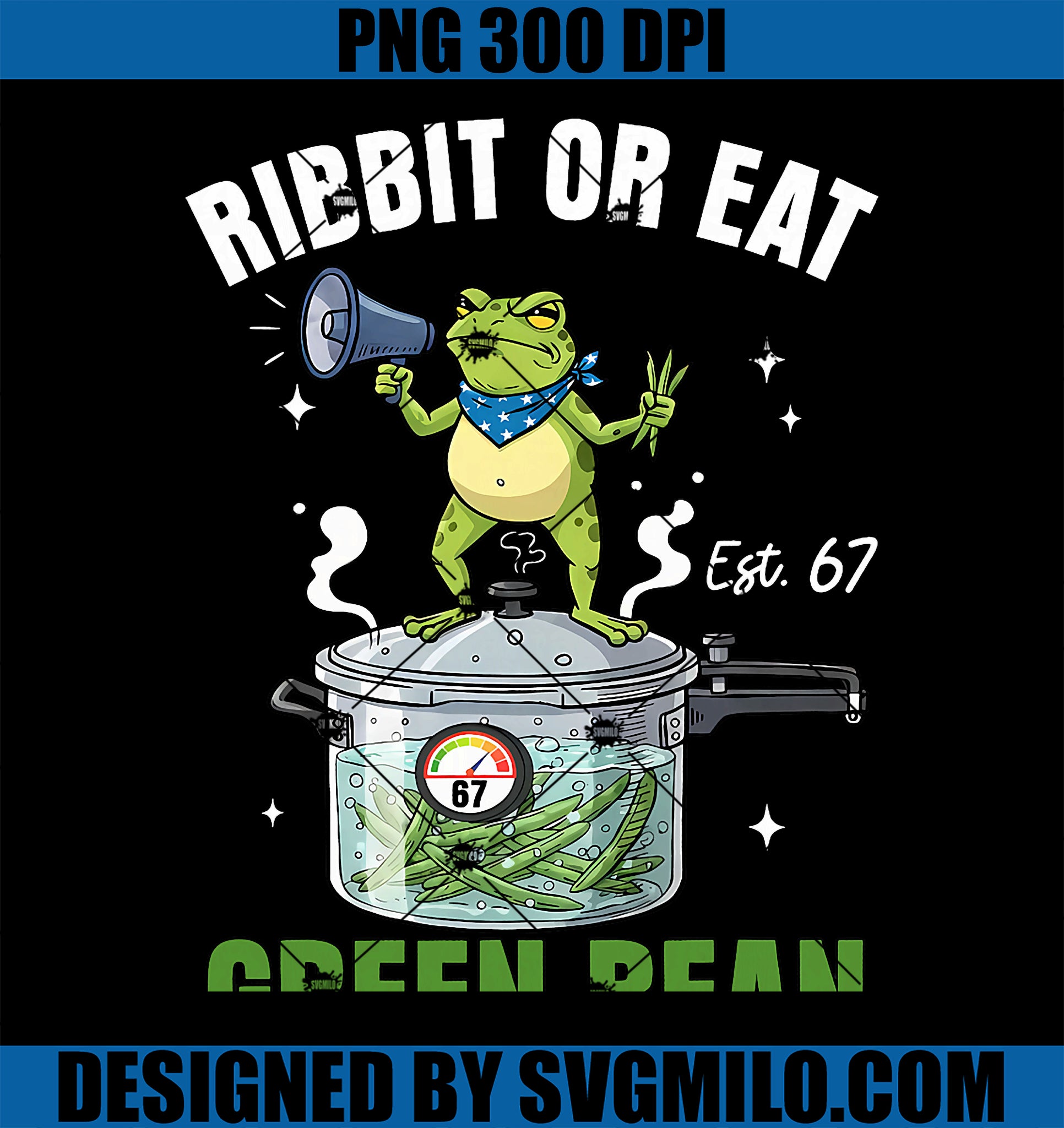 Ribbit Or Eat Green Bean PNG, Funny Frog Thanksgiving Humor PNG