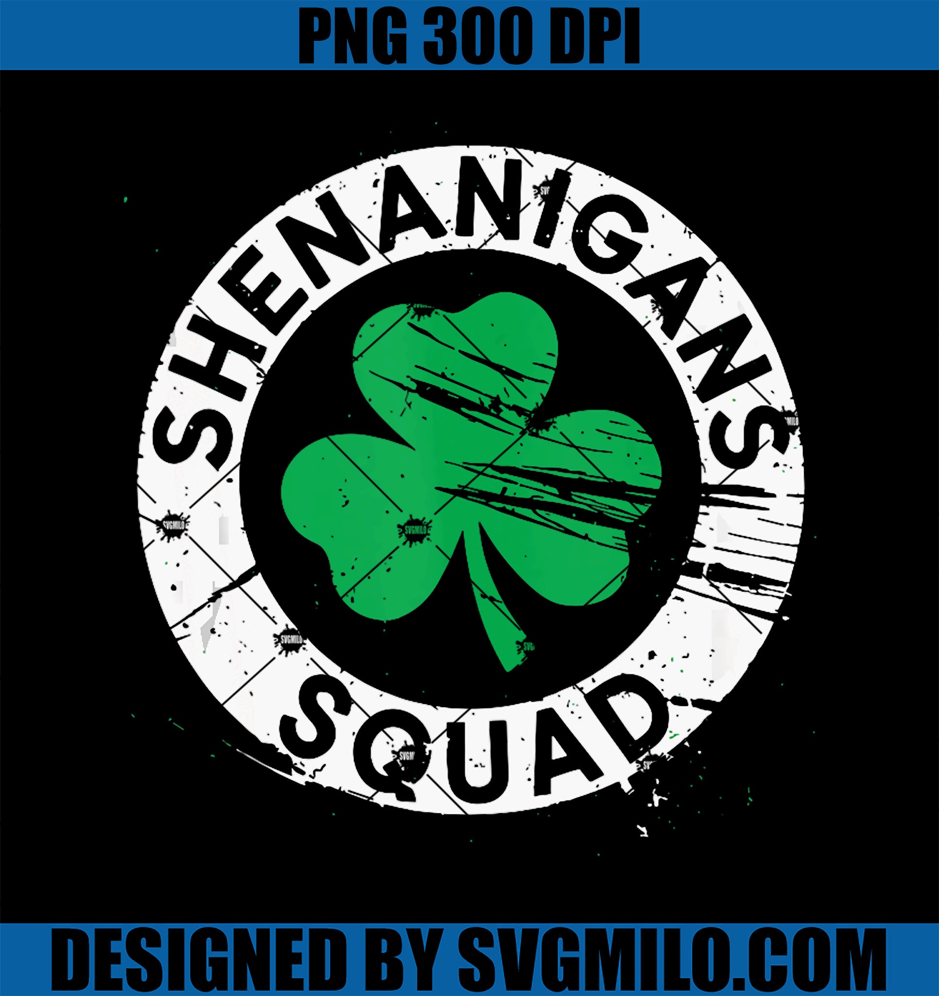 Shenanigans Squad PNG, Vintage St Patricks Day Matching Family PNG