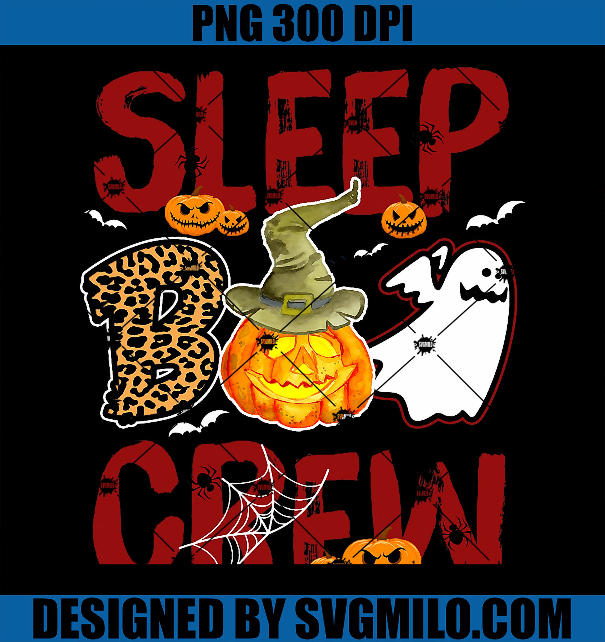 Sleep Boo Crew Halloween PNG, Sleep Technician Match PNG