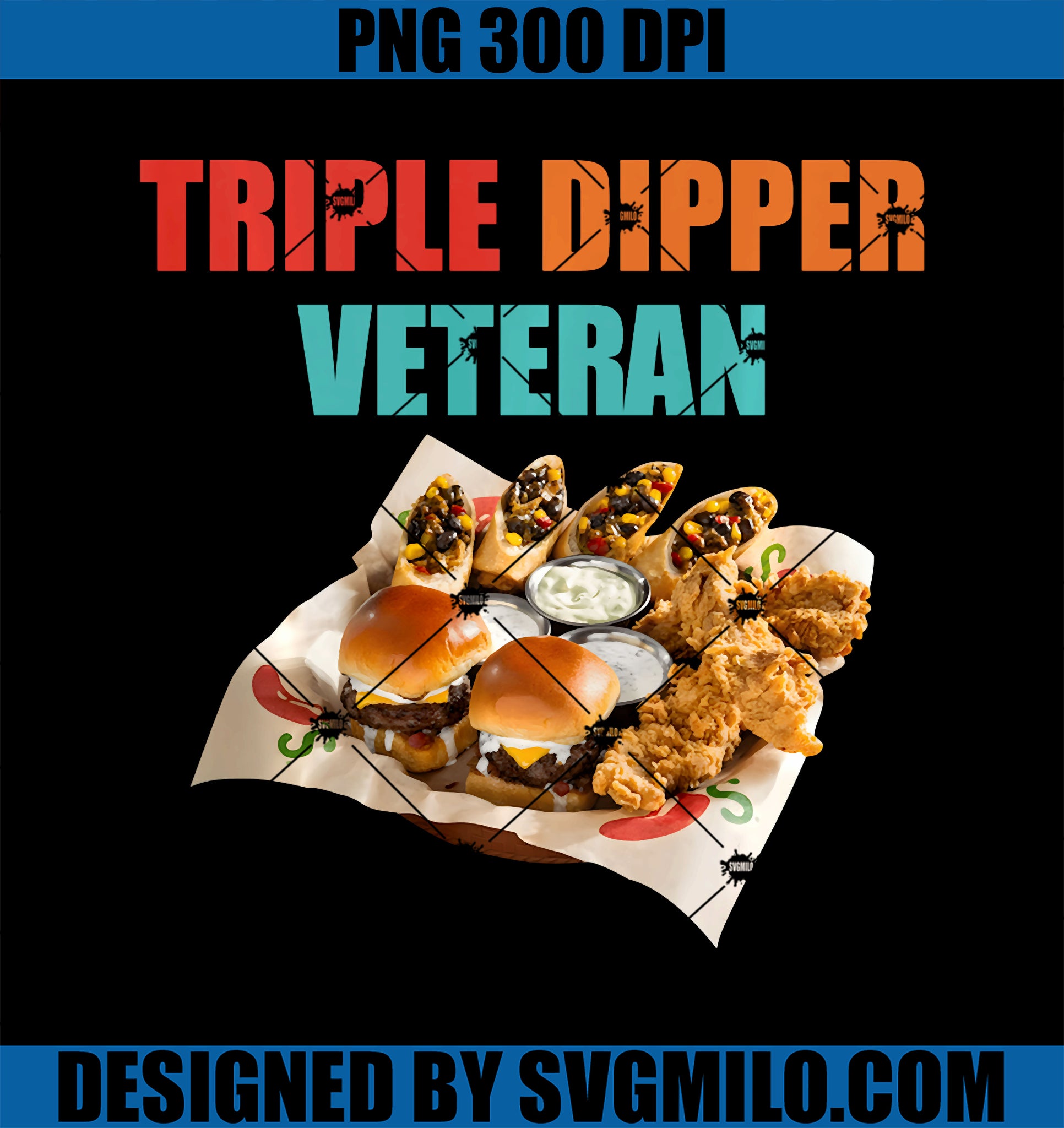 Triple Dipper Veteran PNG, Funny PNG