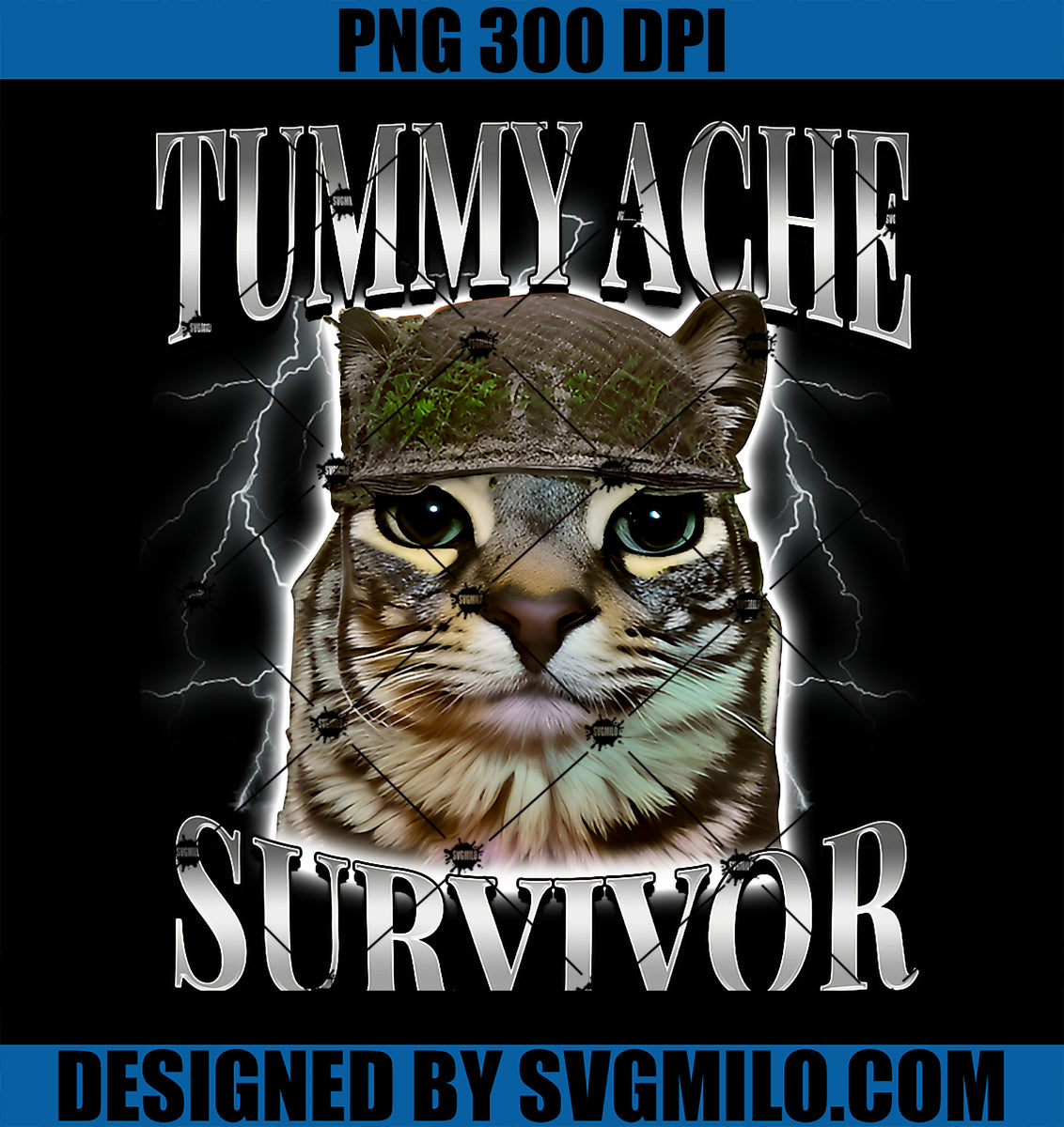 TummyAcheSurvivorCatMemePNG_FunnySayingCatsAnimalsPNGcopy_1200x1200.jpg ...