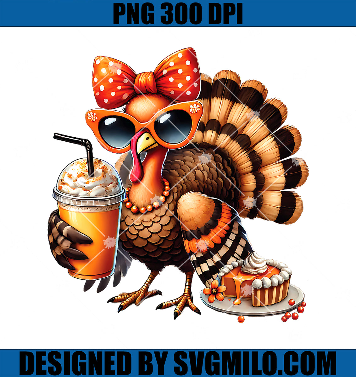 TurkeyDrinkingCoffeeBowThanksgivingWomensTurkeyDayPNGcopy_1200x1200.jpg ...