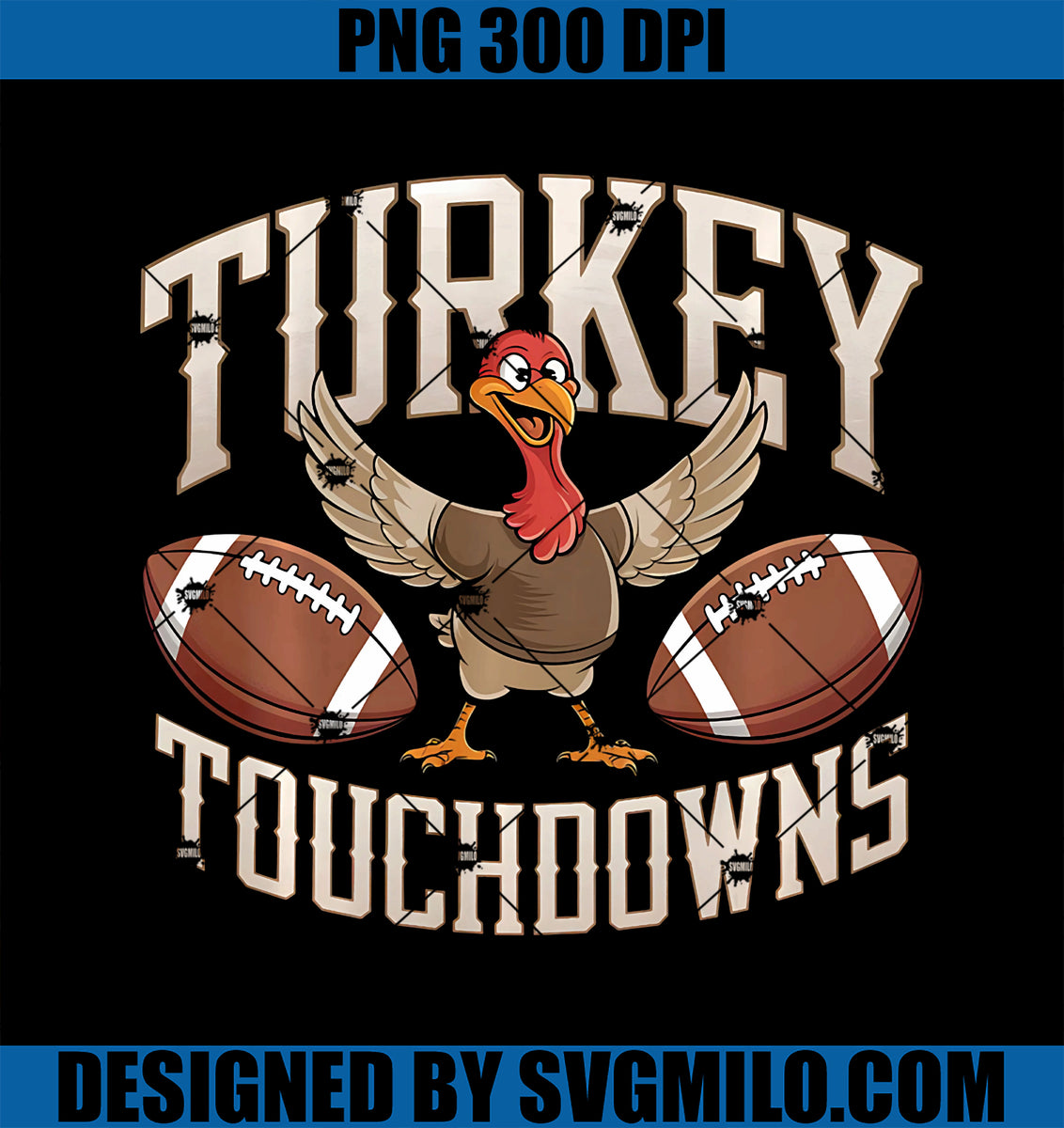 Thanksgiving Football Logo