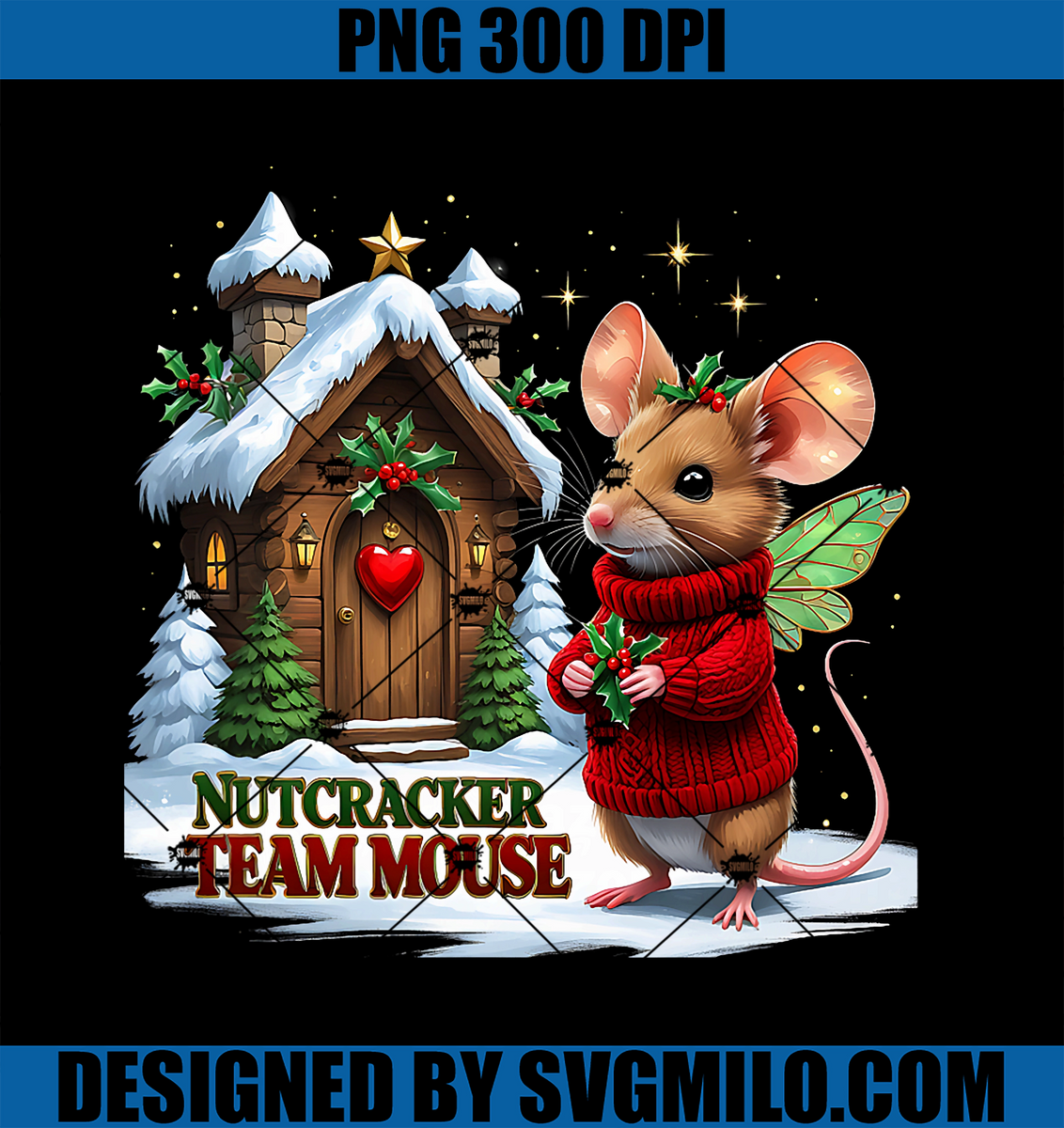 VintageNutcrackerTeamPinkPNG_BalletChristmasFairyMousePNGcopy_1200x1200 ...