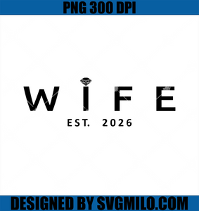 Wife Est. 2026 PNG, Married Couple Wedding Husband Matching PNG