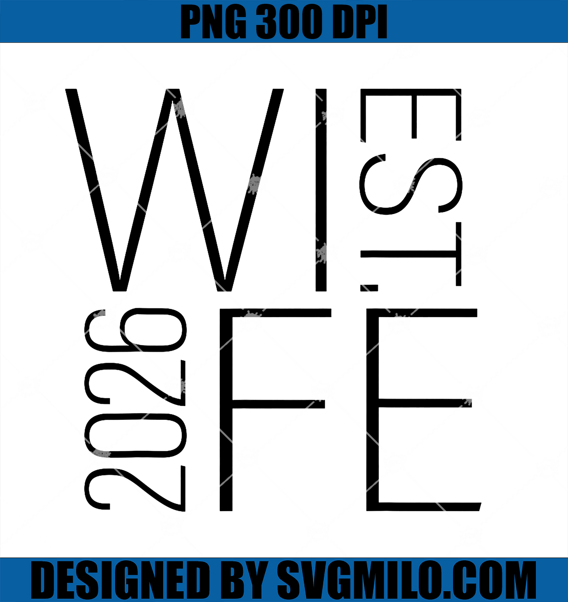 Wife Est. 2026, Married Couple PNG, Wedding Husband Matching PNG