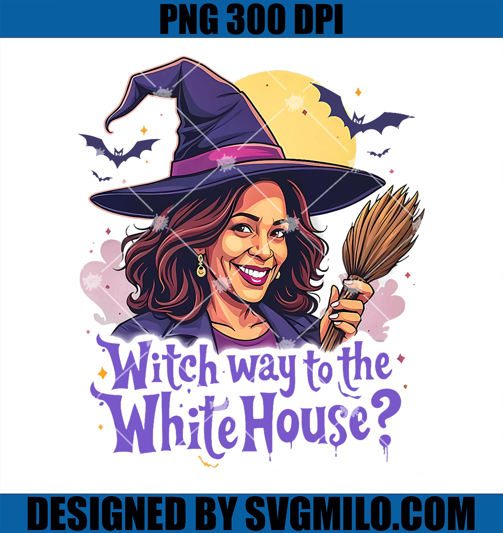 Witches for Kamala Harris Halloween PNG, Witches Kamala Harris PNG