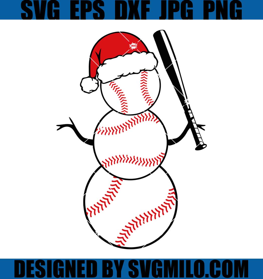 Baseball-Snowman-Svg_-Winter-Holiday-Svg_-Funny-Christmas-Xmas-Svg ...