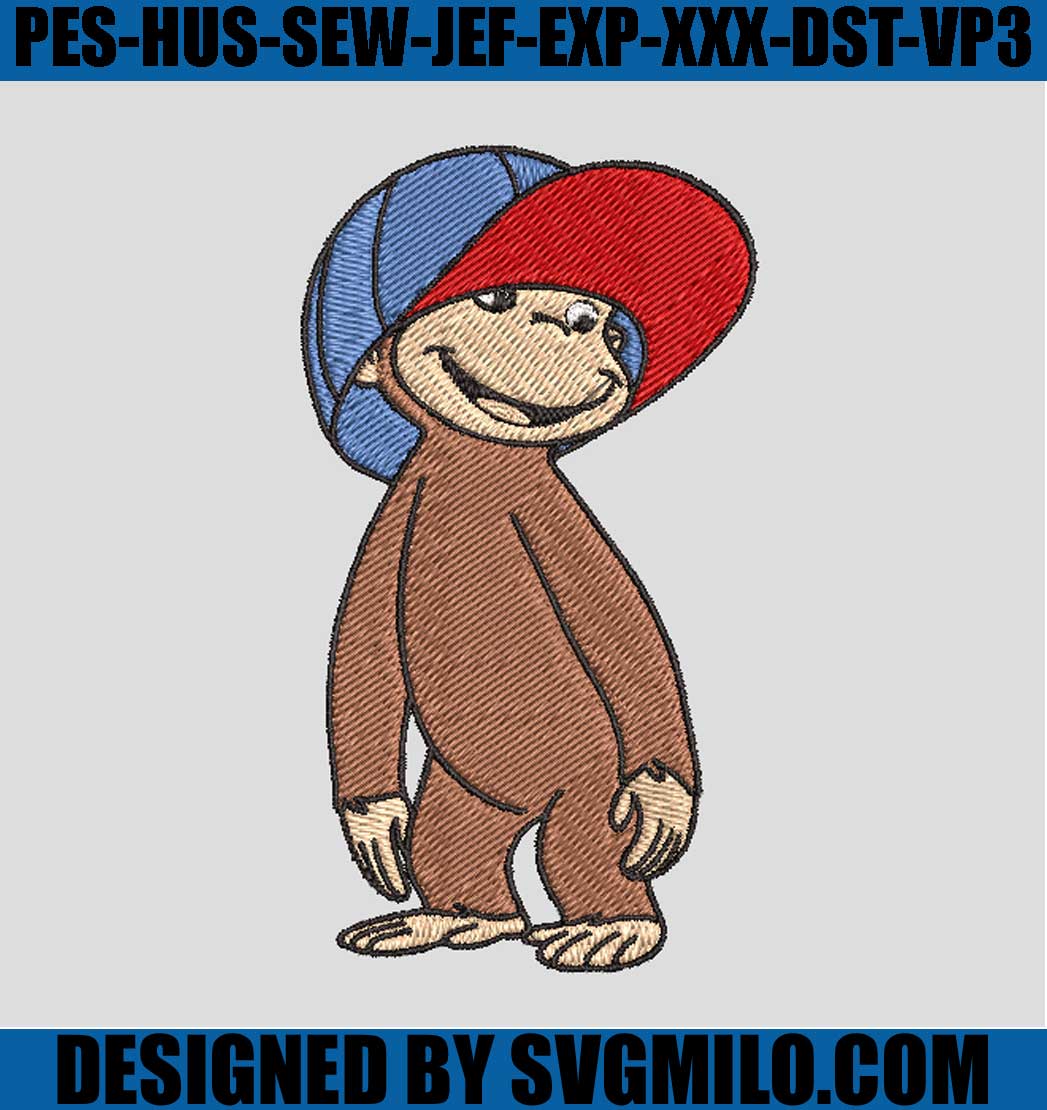 Curious-George-Embroidery-Design_-Cartoon-Embroidery-Machine-File ...