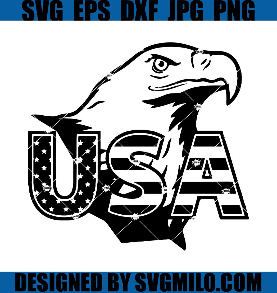 Eagle American Flag Svg Eagle With US Flag Svg, Bald Eagle, US