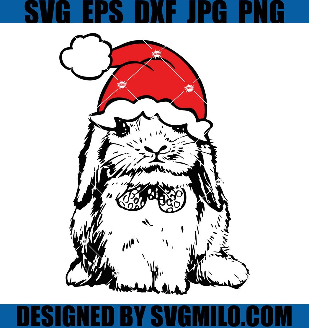 Farmhouse-Christmas-Svg_-Bunny-Svg_-Rabbit-Face-Svg_-Rabbit-Xmas-Svg ...