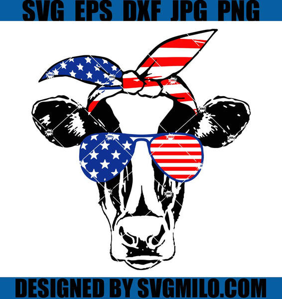 Heifer-Cow-USA-SVG_-Usa-Bandana-SVG_-Fourth-Of-July-SVG_-4th-of-July ...