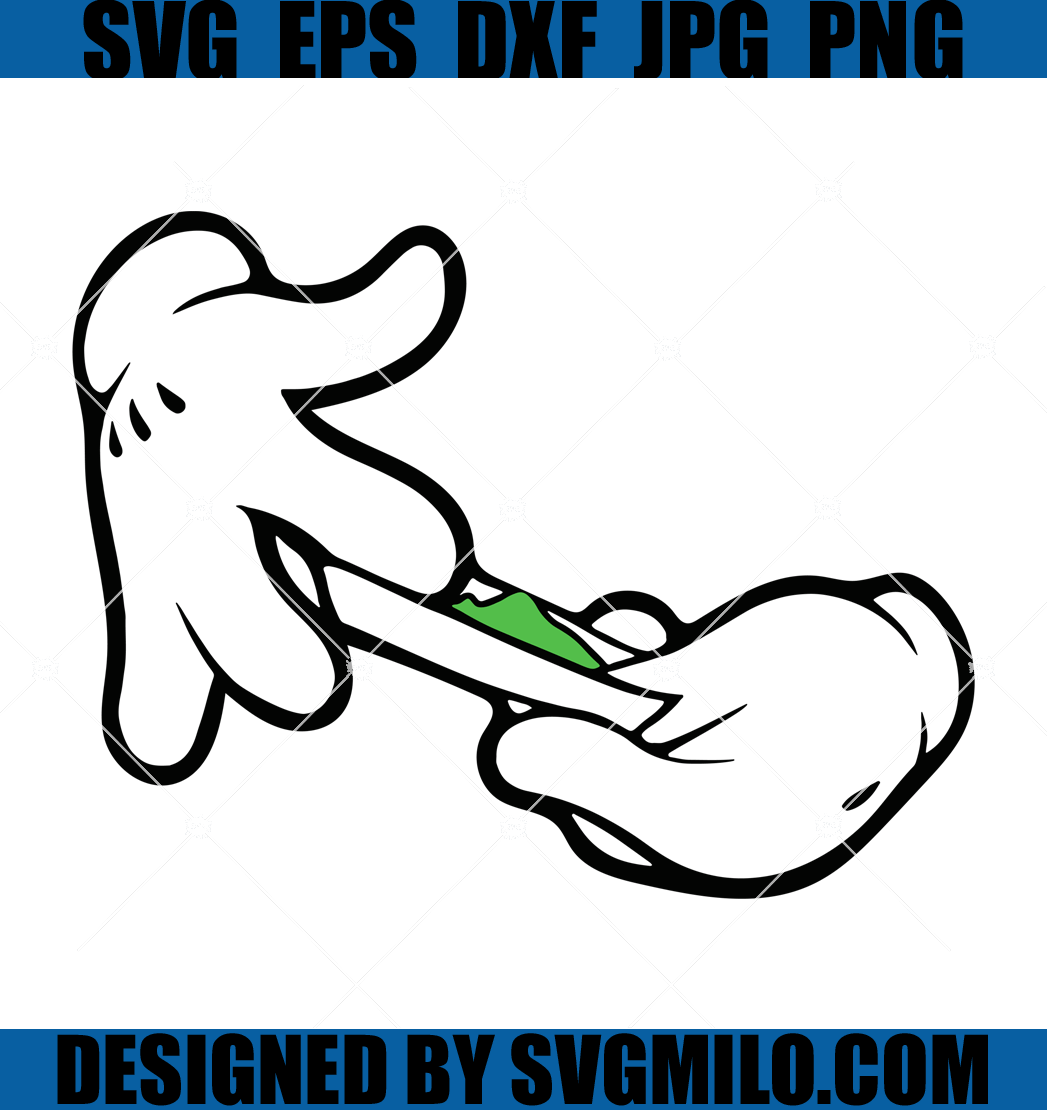 Mickey Mouse Hands Weed Mickey Mouse Weed Hand Embroidery Files, Funny