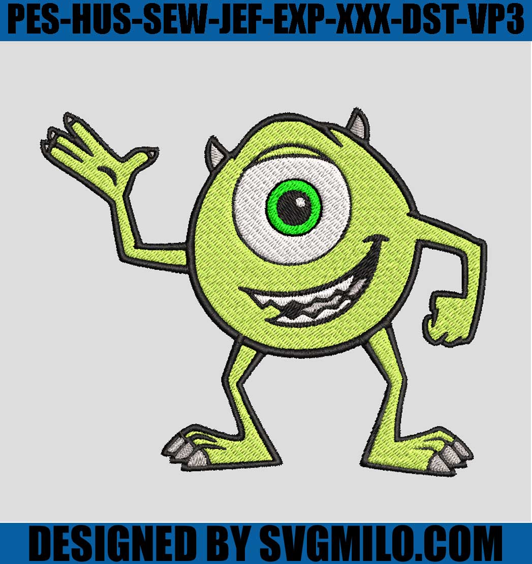 Embroidery Design Mike Wazowski