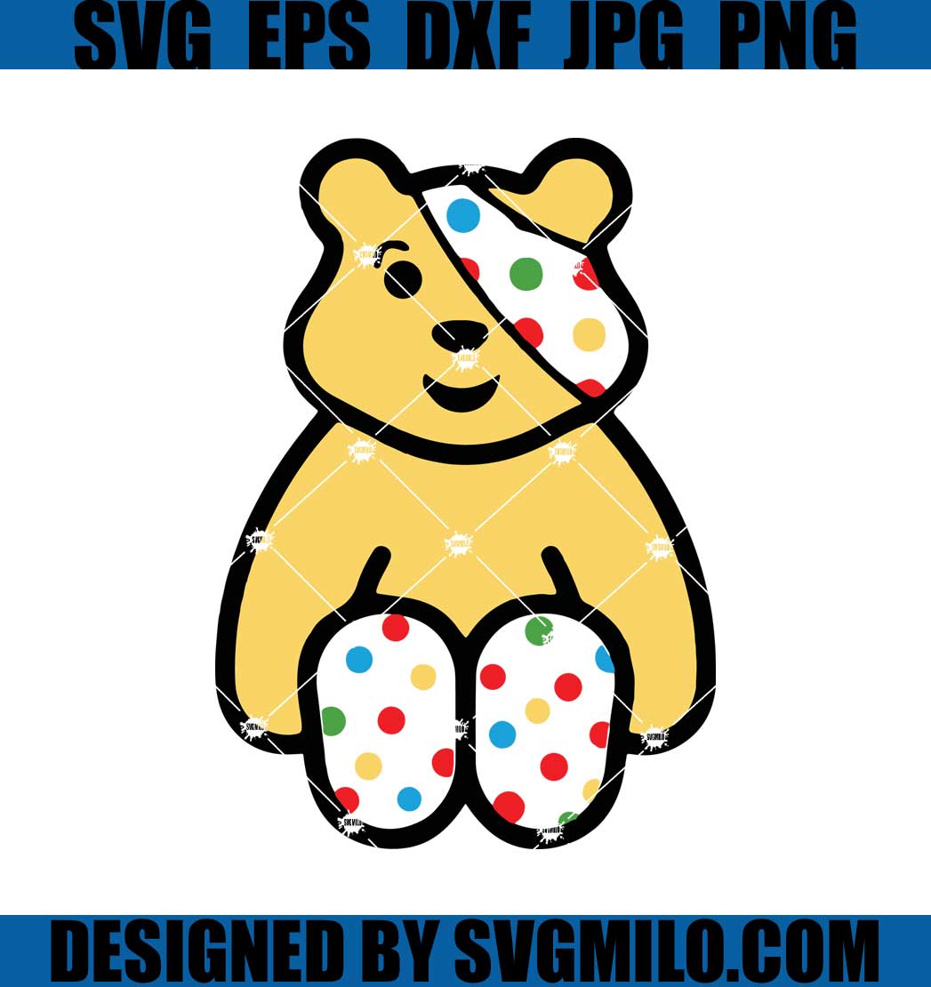 how to draw pudsey bear face