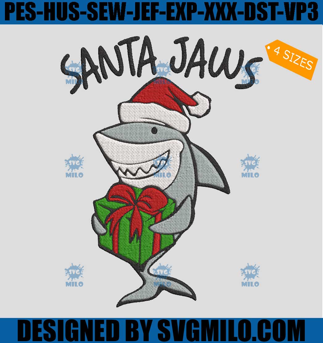 Santa-Jaws-Shark-Embroidery-Design_-Shark-Christmas-Embroidery-Design ...