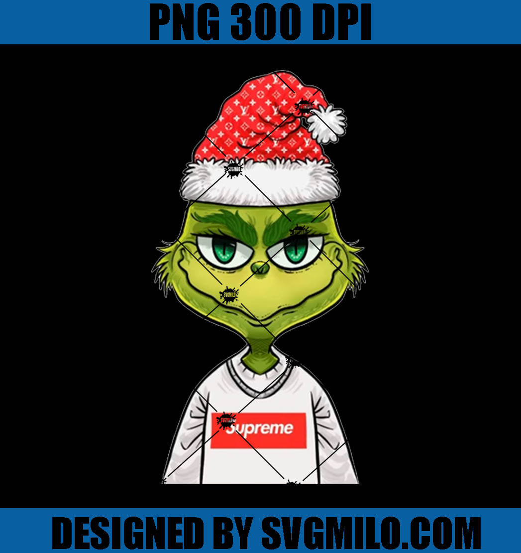 Santa Grinch PNG, Grinch Xmas PNG, Grinch Supreme PNG