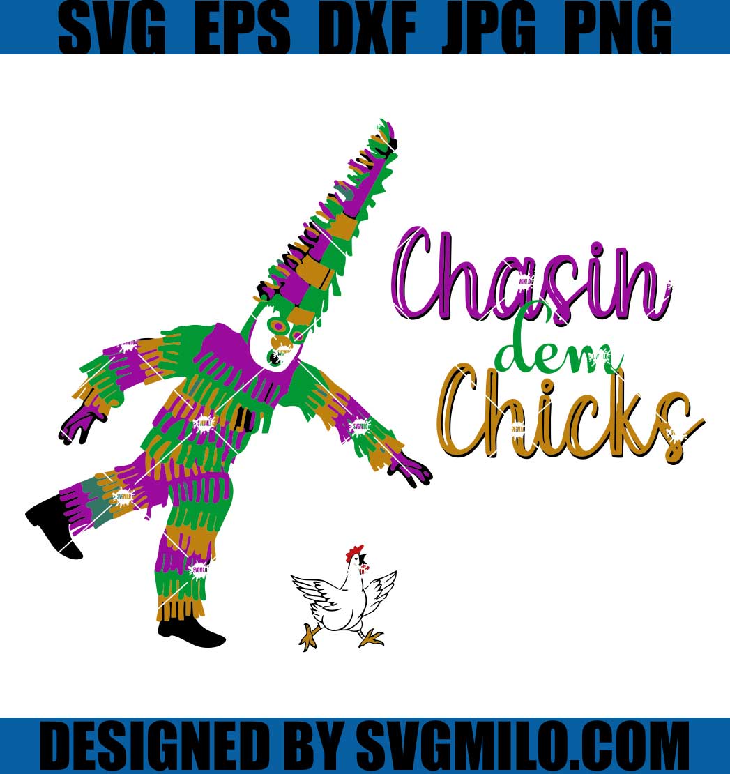 Traditional-Cajun-Mardi-Gras-Chasing-Chicken-SVG_-Mardi-Gras-SVG ...