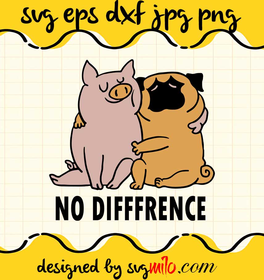 svgmilo-pig-and-dog-no-difference-cut-file-for-cricut-silhouette ...